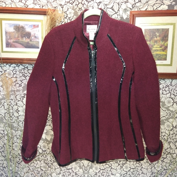 Linea by Louis Dell'Olio | Jackets & Coats | Louis Dell Olio Burgundy ...